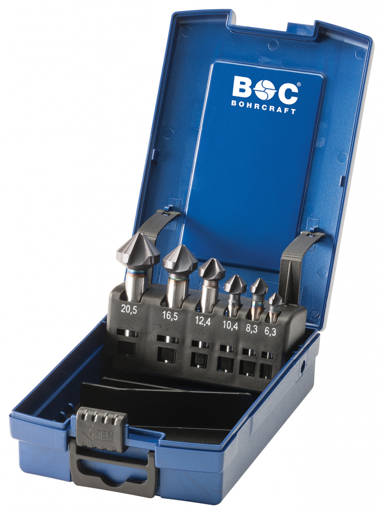 Set grezil HSS DIN 335 Oblika C 90° neenakomeren korak 6 ko | Energe.si